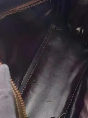 Celine 20th Century Macadam Suede Boston Bag