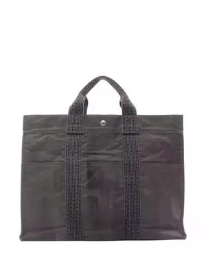 Hermès 20th Century Canvas Herline Mm Tote Bag - Grey