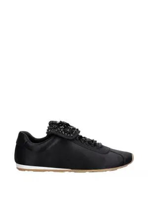 Jeffrey Campbell Shelter Embellished Satin Sneakers