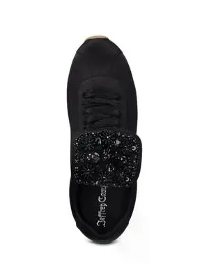 Jeffrey Campbell Shelter Embellished Satin Sneakers