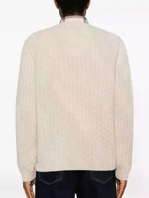 AMARANTO Cable-knit Sweater