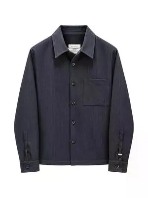 BE ABLE Leroy Pinstripe Shirt Jacket - Blue
