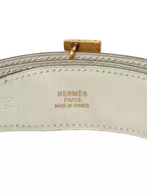 Hermès 1997 Courchevel Constance H Reversible Belt