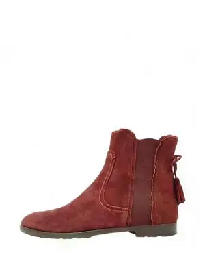 AQUAZZURA Frou Frou Tassel Ankle Boots