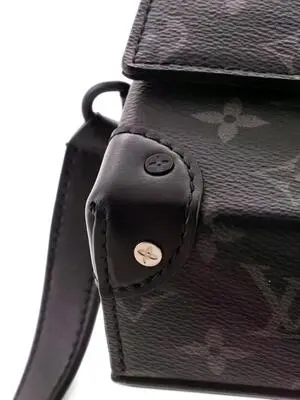 LOUIS VUITTON Steamer Wearable Wallet Monogram Eclipse Canvas Crossbody Bag - Black