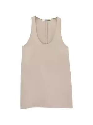 Carven Scoop-neck Tank Top - Neutrals
