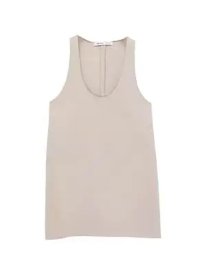 Carven Scoop-neck Tank Top - Neutrals