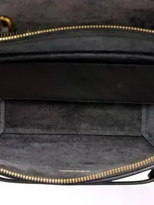 Celine 2016 Micro Grained Calfskin Belt Bag Satchel