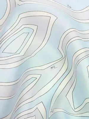 Emilio Pucci Labirinto-print Silk Triangle Scarf