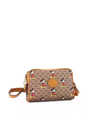 Gucci Disney Mickey Mouse Shoulder Bag Printed Mini Gg Coated Canvas Mini Crossbody Bag