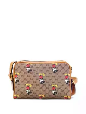 Gucci Disney Mickey Mouse Shoulder Bag Printed Mini Gg Coated Canvas Mini Crossbody Bag