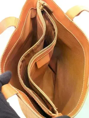 Celine 20th Century Macadam Coated Canvas Tote Bag