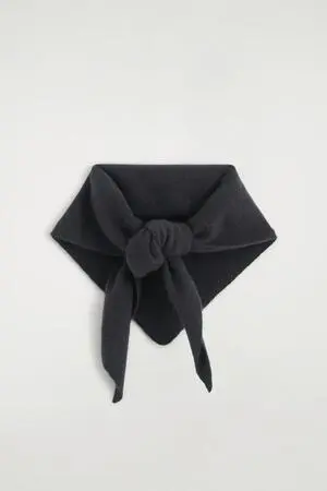 Cos Pure Cashmere Triangle Scarf - Navy