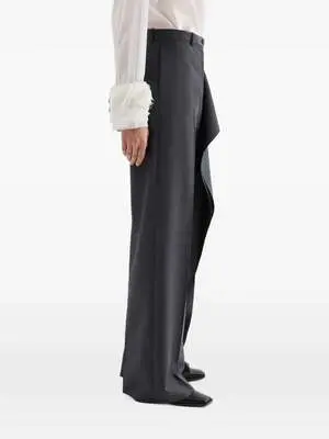 JIL SANDER Fil-à-fil Wool Trousers