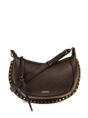 Isabel Marant Étoile Marant Oskan Moon Bag In Grained Leather - Brown