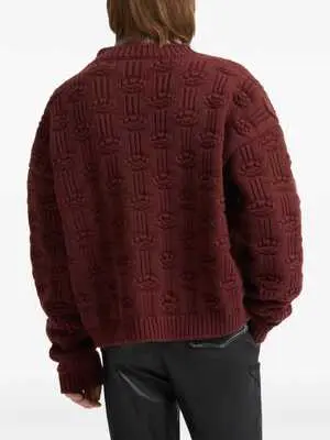 Marni Brown Wool And Cashmere Fisherman Cardigan