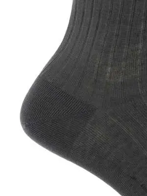 Marni Grey Cotton Socks With Contrasting Cuffs