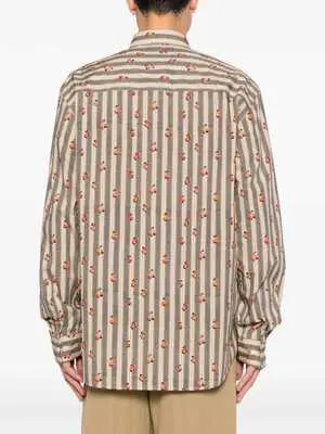 Dries Van Noten Caper 4004 M.w. Shirt Bei - Brown