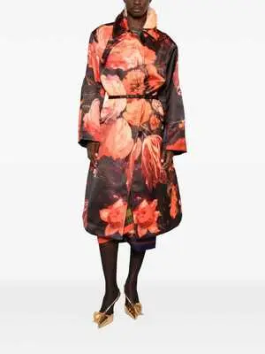 Dries Van Noten Rain 4038 W.w. Coat Neon Orange