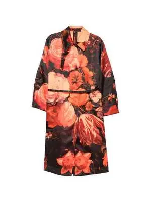 Dries Van Noten Rain 4038 W.w. Coat Neon Orange - Multicolor
