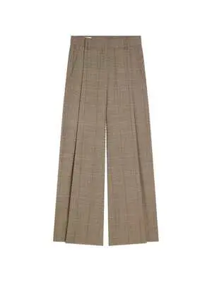 Dries Van Noten Pleated Wool Trousers - Gray