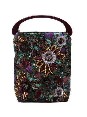 Dries Van Noten Bw262-crisp705-4300emb Wl.bag Pur - Multicolor