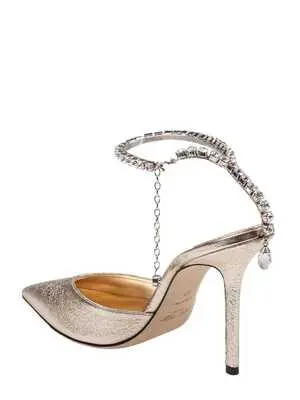 JIMMY CHOO Saeda Embellished High-heeled Pumps