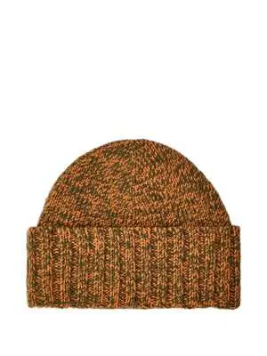 Marni Ribbed Knit Beanie With Embroidered Logo