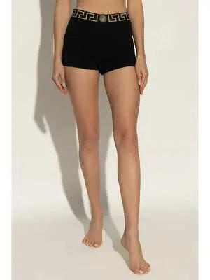 Versace High-waisted Boxers With Greek Print