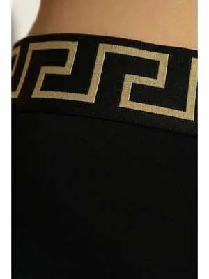 Versace High-waisted Boxers With Greek Print