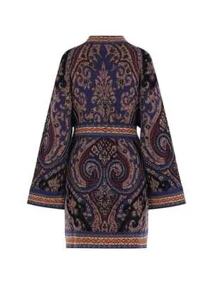 Etro Paisley-print Jacket - Blue