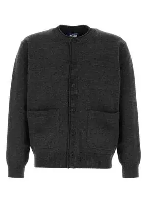 Junya Watanabe Charcoal Wool Cardigan