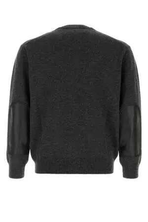 Junya Watanabe Charcoal Wool Cardigan