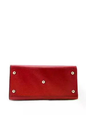 Gucci Soho Convertible Top Handle Leather Small Satchel - Red