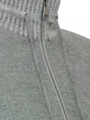 D.exterior Zip-up Bomber Jacket