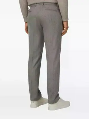 Boggi Milano Trousers In Herringbone Flannel