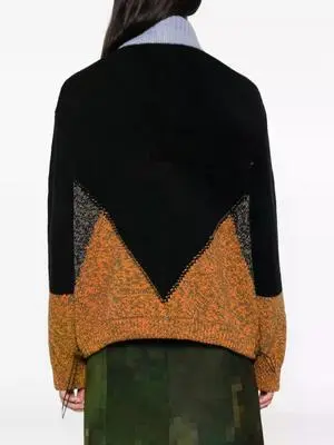 Marni Colour-block Intarsia-knit Sweater