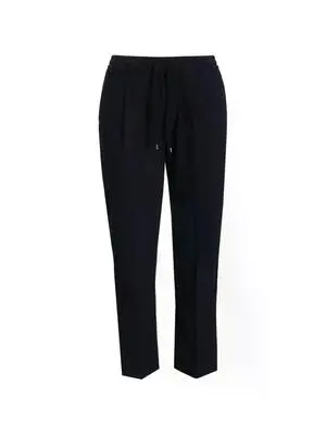 JACOB COHЁN Drawstring Elasticated Tailored Trousers - Black