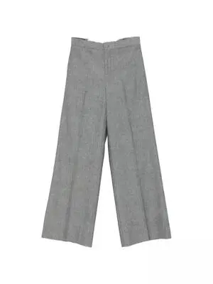 TWINSET Chevron-pattern Wide-leg Trousers