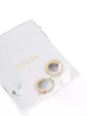 Guess Crystal-embellished Hoop Earrings