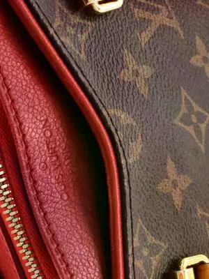 LOUIS VUITTON Pallas Tote Monogram Canvas With Leather Bb Shoulder Bag - Red
