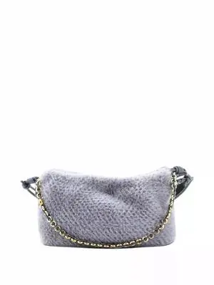 Loewe Flamenco Knot Chain Purse Bag Faux Fur Medium Shoulder Bag