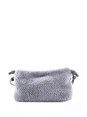 Loewe Flamenco Knot Chain Purse Bag Faux Fur Medium Shoulder Bag