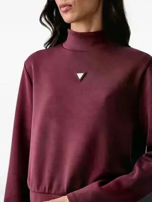 Guess Scuba Logo-plaque High-neck Sweatshirt