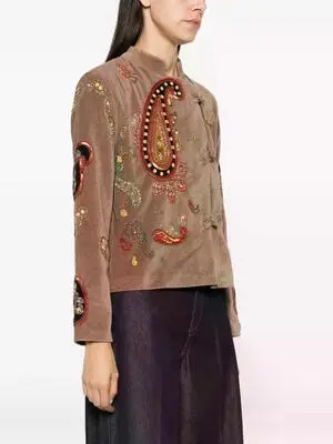 PHILIPPA 1970 Paisley-embroidered Frog-fastening Jacket