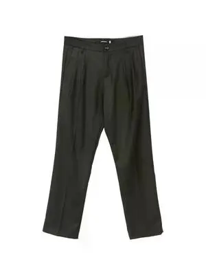 Imperial Pleated Straight-leg Trousers - Green