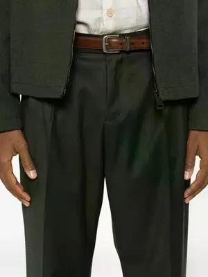 Imperial Pleated Straight-leg Trousers