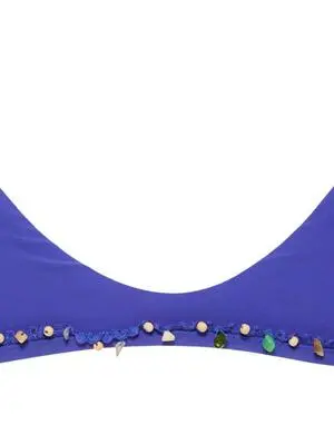Christopher Esber Beach Quartz Bikini Top - Blue