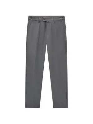 Boggi Milano Stretch Flannel Trousers - Grey