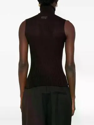 AROVESCIO Ribbed-knit Roll-neck Sweater